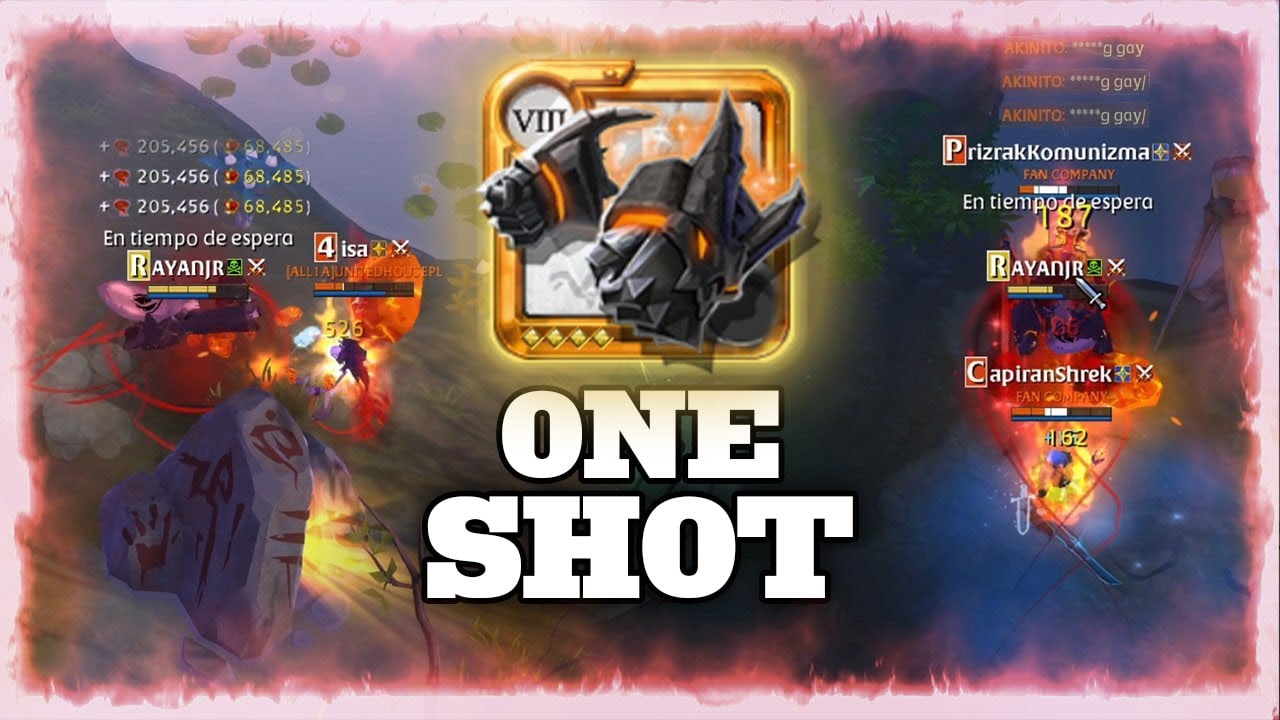 😎Solo One Shot Ganking!😎| Hellfire Hands Solo Open World | Albion ...