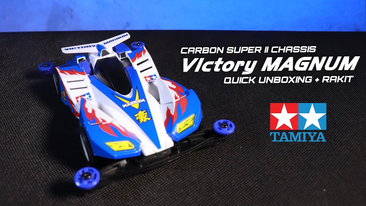 TAMIYA VICTORY MAGNUM MINI 4WD - UNBOXING dan RAKIT - CARBON SUPER II ...