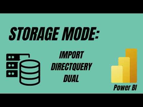 Import vs DirectQuery vs Dual: Power BI storage mode | PL-300 #6 - YouTube