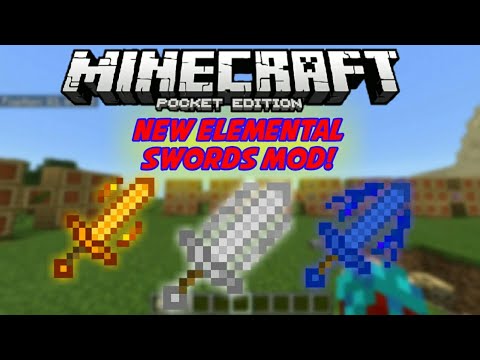 Minecraft PE New Elemental Swords Mod ( WIND SWORD, STORM SWORD AND ...