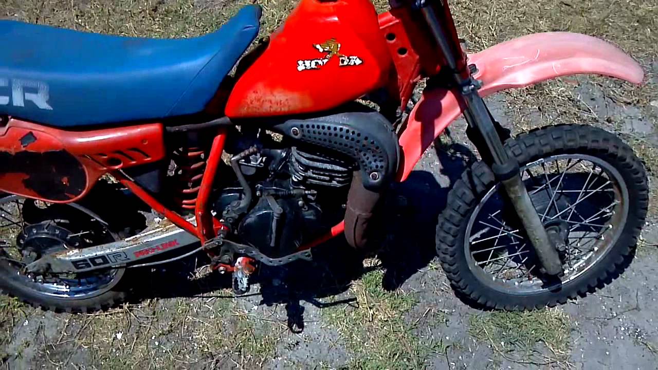 1983 Honda CR60R partial restoration example start - YouTube