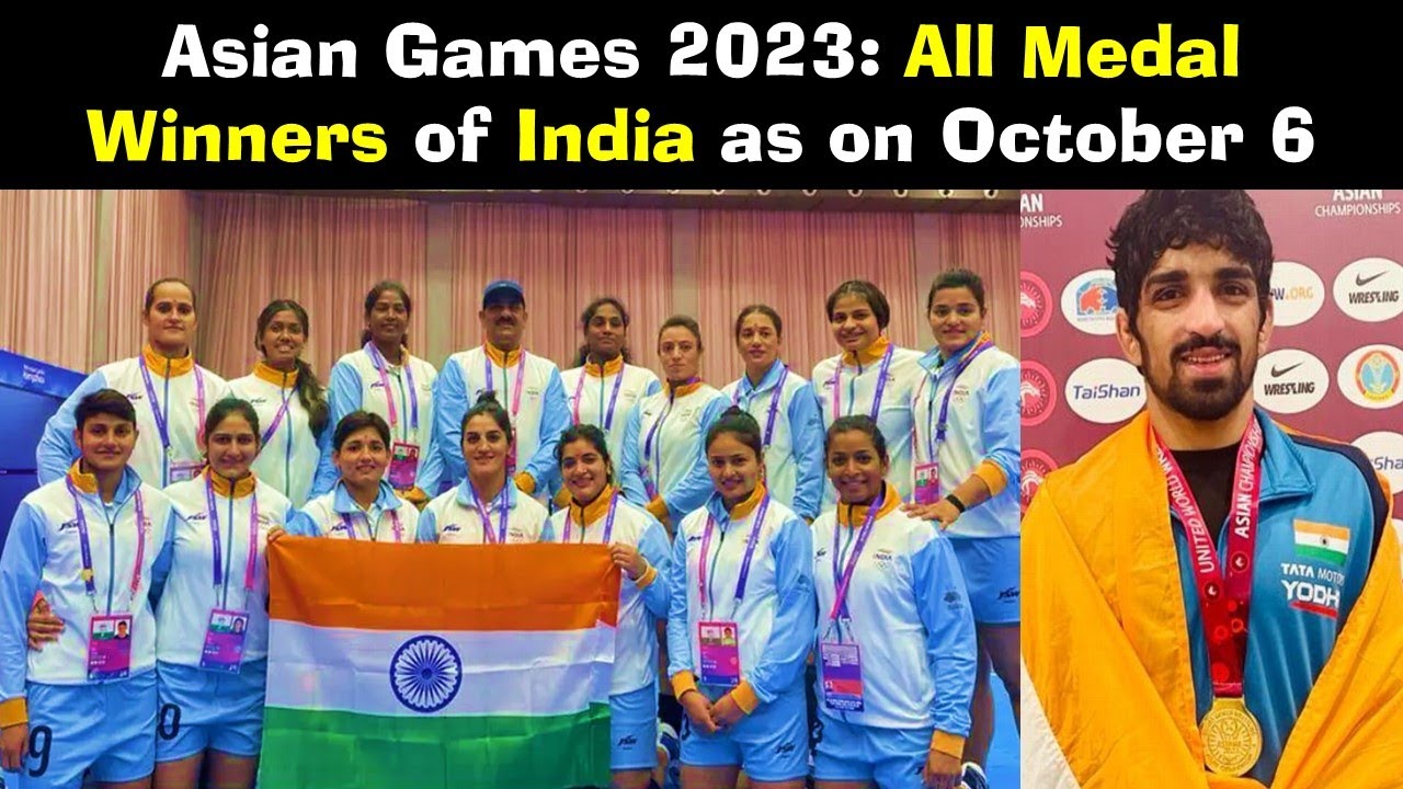 Asian Games 2023: All Medal Winners List of India as on October 6 ...