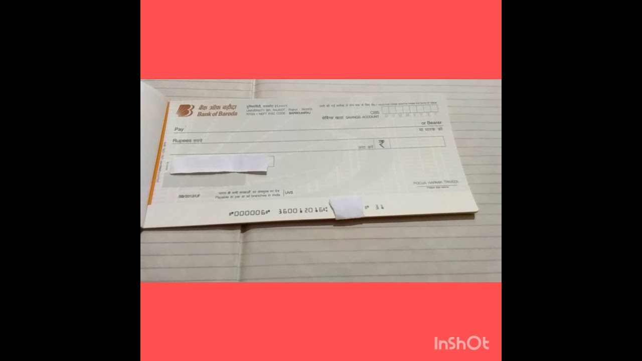 What are the numbers at the bottom of the cheque ? - YouTube