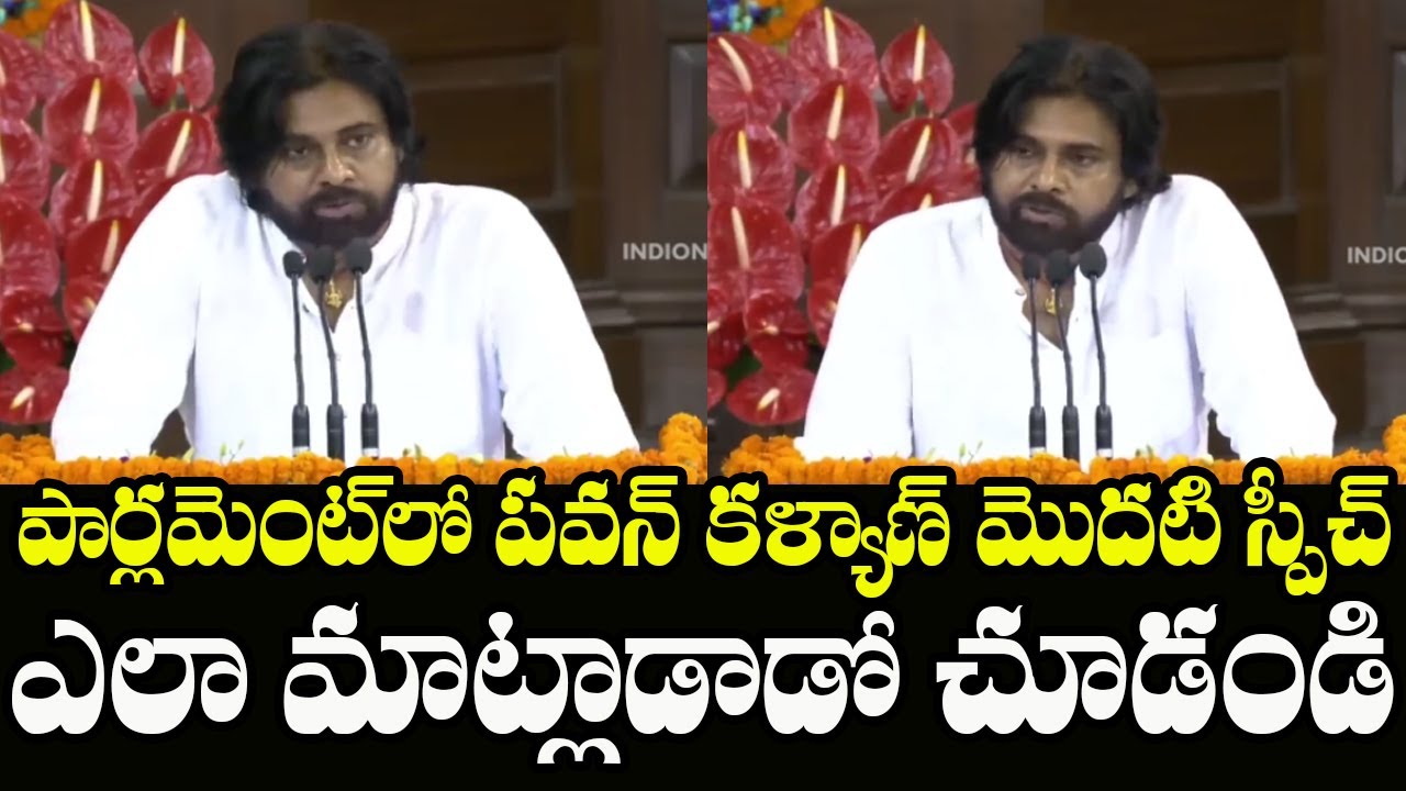 Pawan Kalyan First Speech After Elected As MLA | Pawan Powerful Speech ...