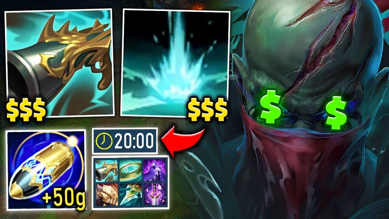MONEY PRINTER PYKE GETS FULL BUILD BY 20 MINUTES (GOLD FARM) - League ...