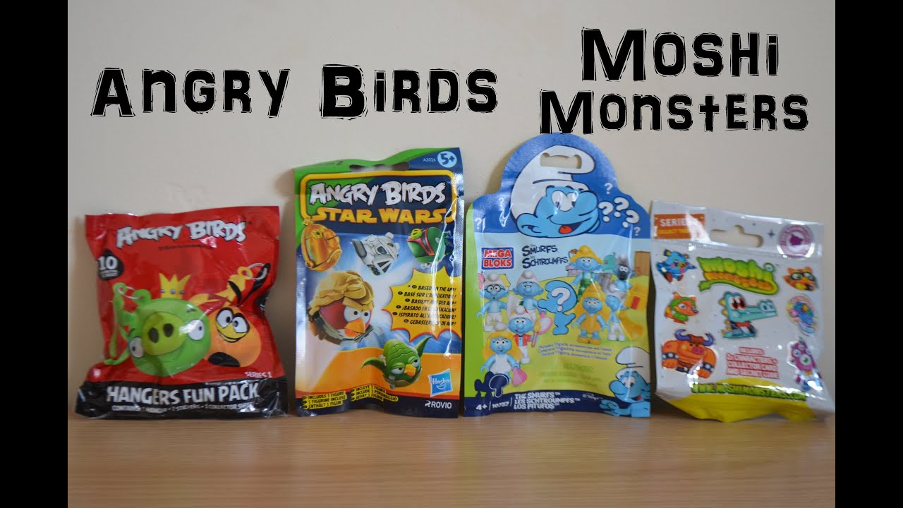 Angry Birds The Smurfs Moshi Monsters Series 7 Angry Birds Star Wars ...