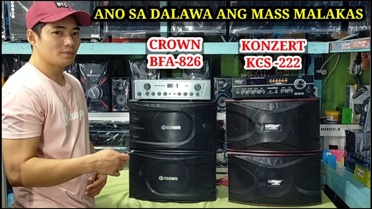 KONZERT KCS-222 & CROWN BFA-826 REVIEW AND SOUNDS CHECK - YouTube