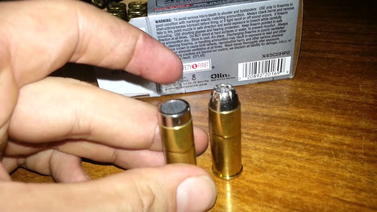 45 long colt ammo defect - YouTube
