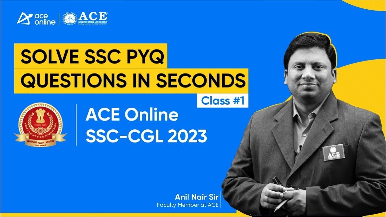 Solve PYQ Questions in Seconds | Class- 1 | SSC CGL 2023 Exam Prep ...
