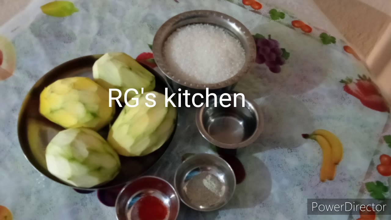very very tasty mango jam ಮಾವಿನ ಕಾಯಿಯ ಜಾಮ್(ಗುಳಂಬಾ) - YouTube
