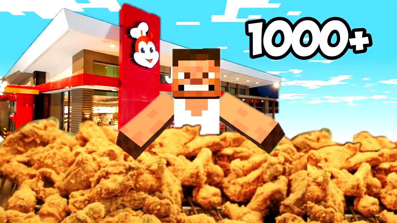 Bumili Ako ng 1000 na Chicken Joy sa Jollibee sa Minecraft - YouTube