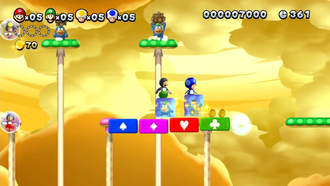 New Super Mario Bros. U - Acorn Plains-CASTLE & Layer-Cake Desert-5 ...