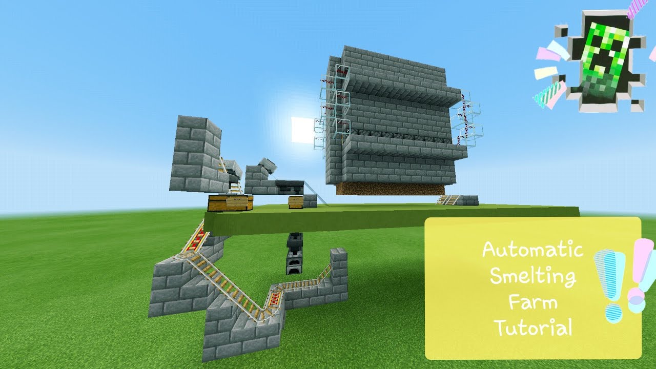 Automatic Smelting/Cooking Machine Tutorial (Normal Powered ...