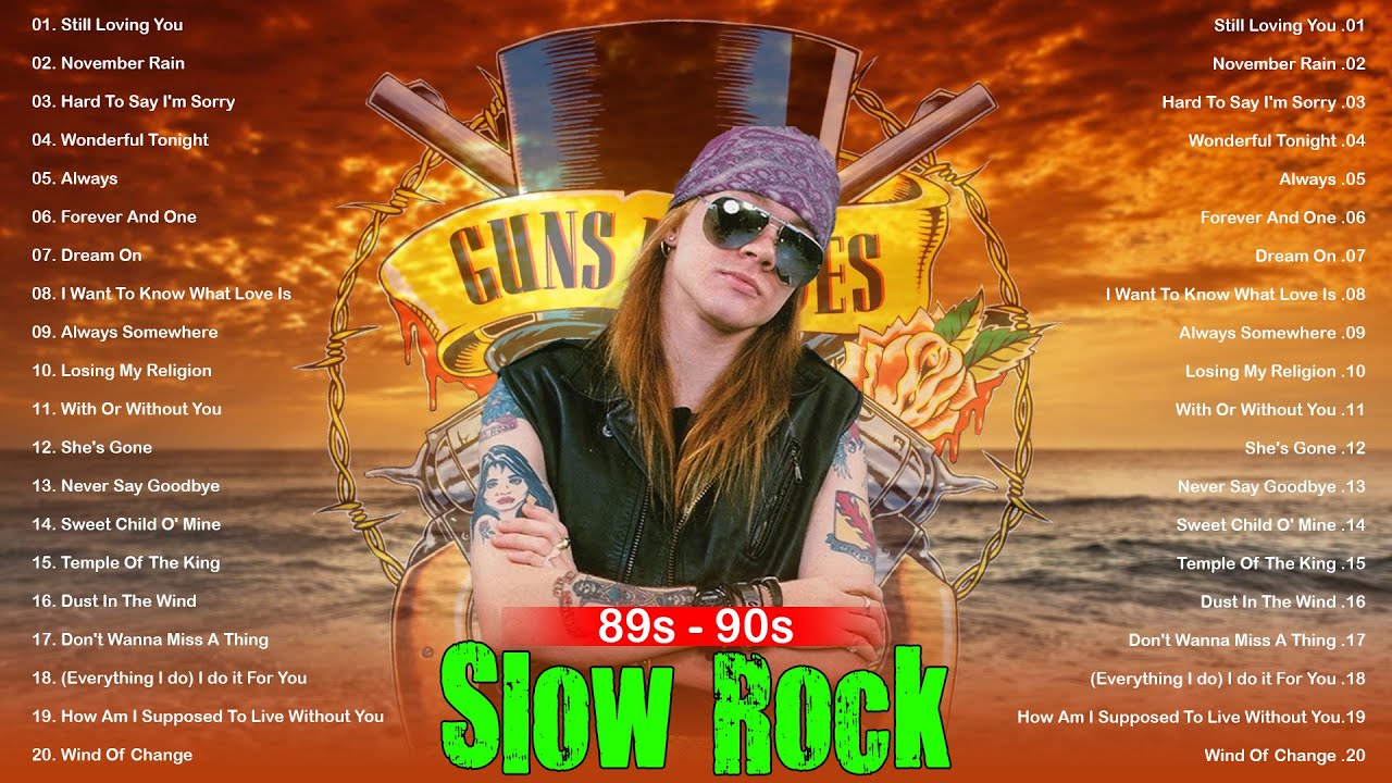 THE ORIGINAL MUSIC OF SLOW ROCK ️🏆 BEST SLOW ROCK 80S 90S SELECTION ...