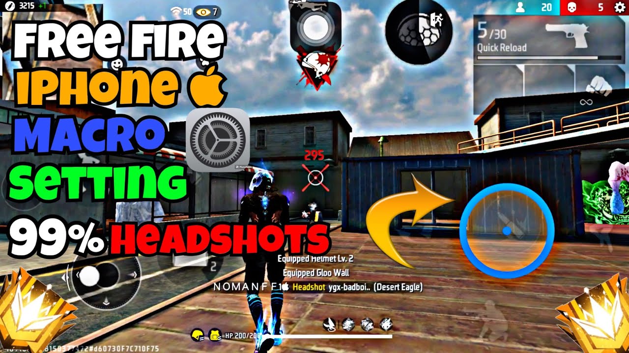 how to enable Macro ⭕️ circle| free fire macro setting for iPhone | 90 ...