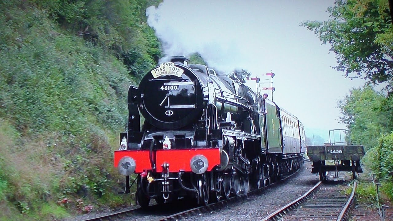 46100 Royal Scot - Loaded Test Run - Severn Valley Railway - 2015 - YouTube