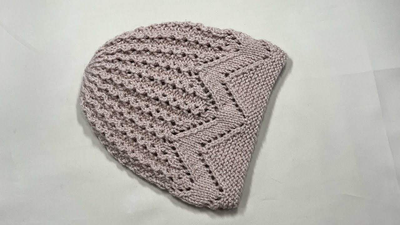 Hand knitted cap hat topi for ages 1 to 2 Years step by step tutorial ...