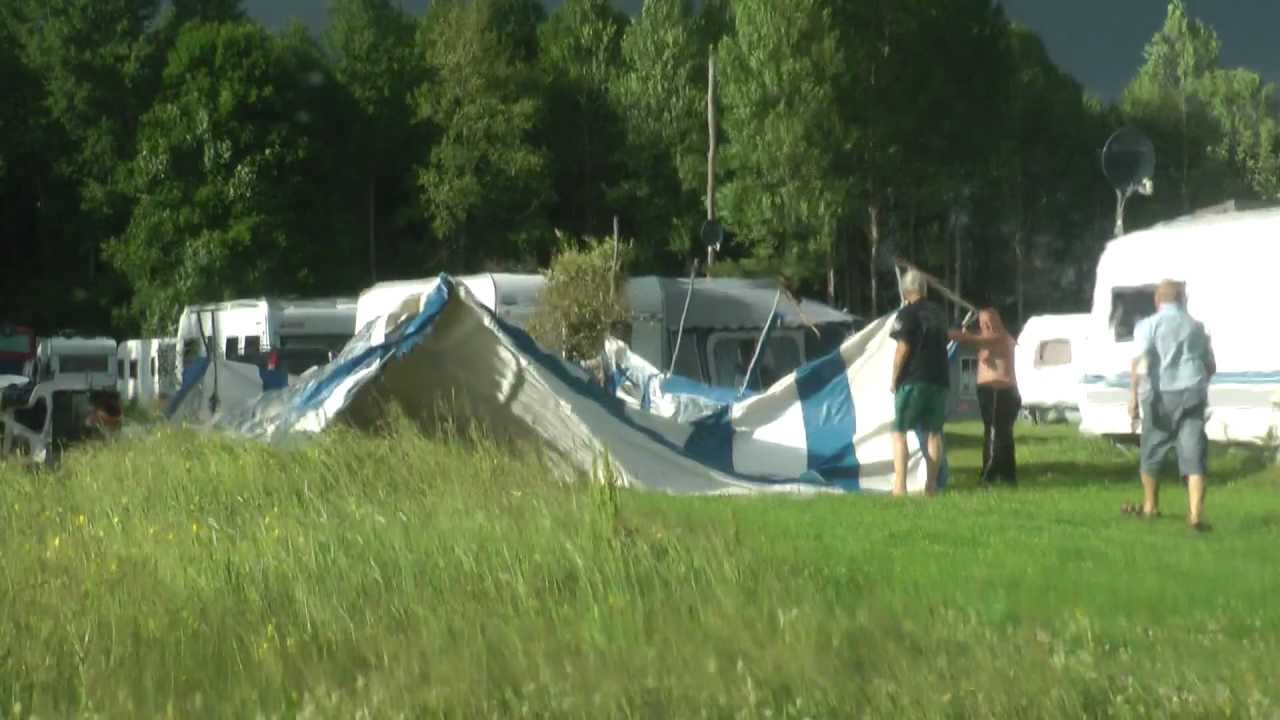 Extreme wind at Elovsbyn camping - YouTube