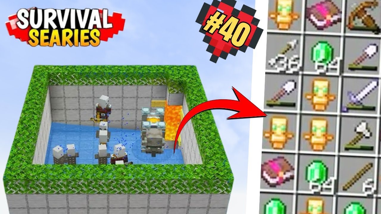 EP-40 || Automatic Raid Farm || In Minecraft Survival PE Xbox 1.21 ...