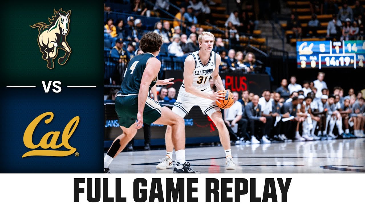 Cal Poly vs. Cal Full Game Replay | 2024-25 ACC Men’s Basketball - YouTube