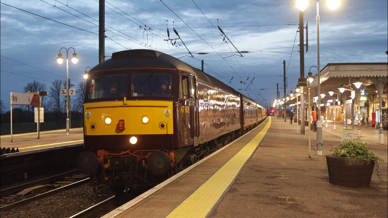 47812 And 47804 Depart Ely with 1Z48 To Scarborough | 26/11/2022 - YouTube