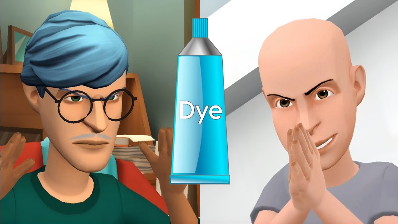 classic caillou dyes Boris hair to Blue/ grounded - YouTube