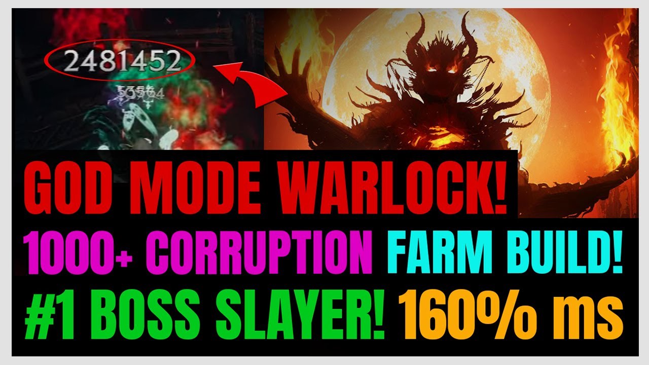 Last Epoch 1.0: SS-Tier META Warlock Build!! 1000+ Corruption Setup ...