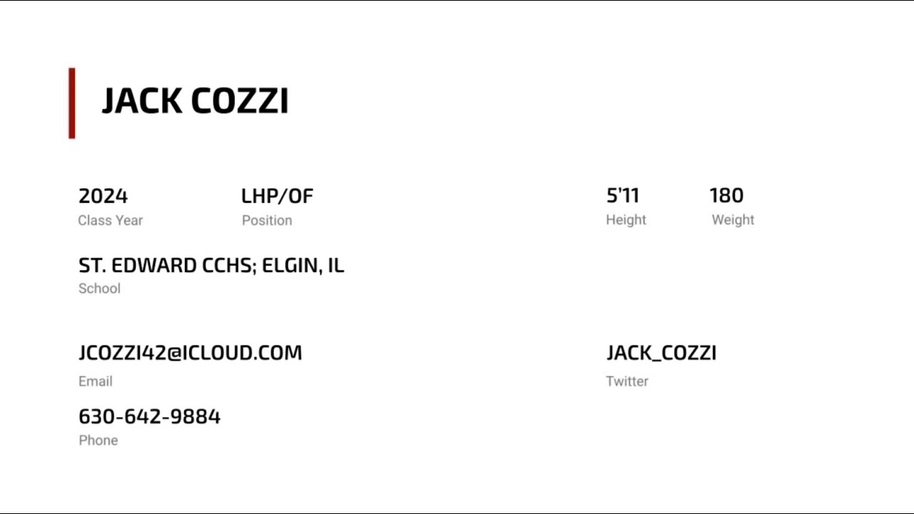 Jack Cozzi (2024, LHP_OF) - YouTube