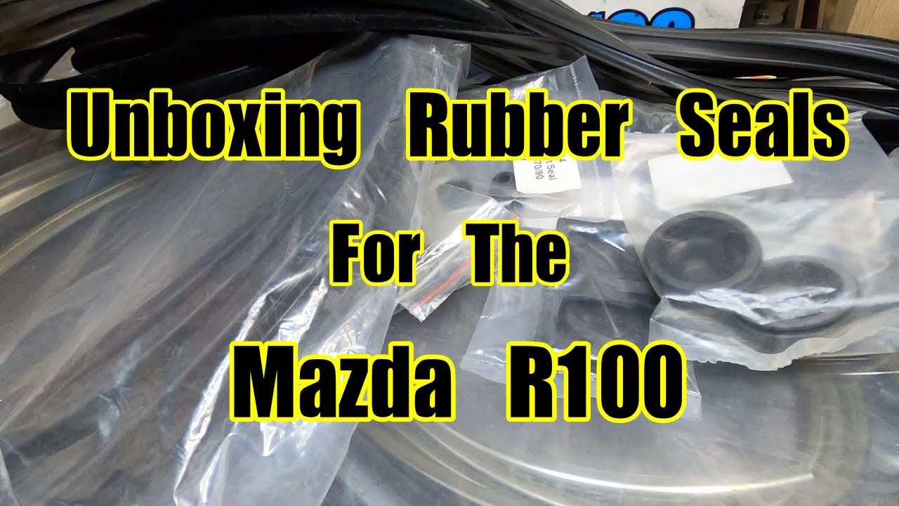 Mazda R100, unboxing rubber seal kit - YouTube