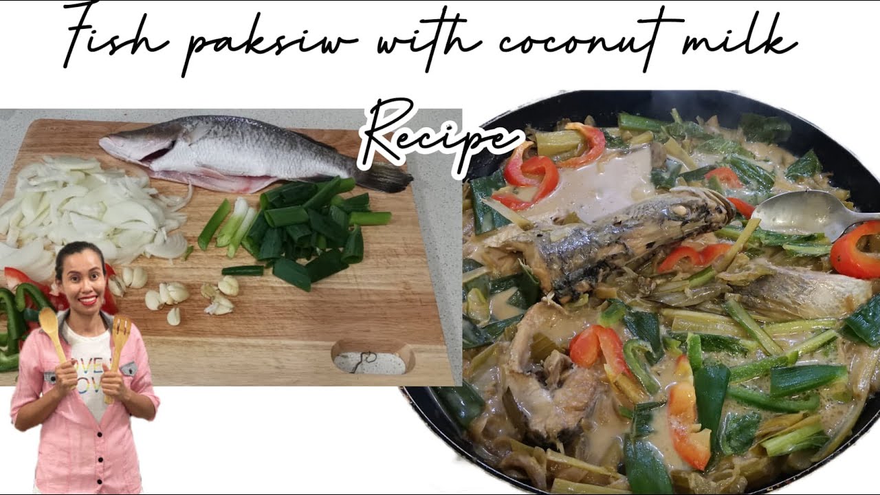 Fish paksiw with coconut milk recipe - YouTube