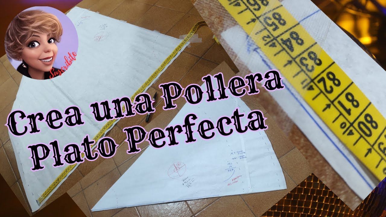 Crea una Pollera Plato Perfecta: Tutoriales de Corte y Confección - YouTube