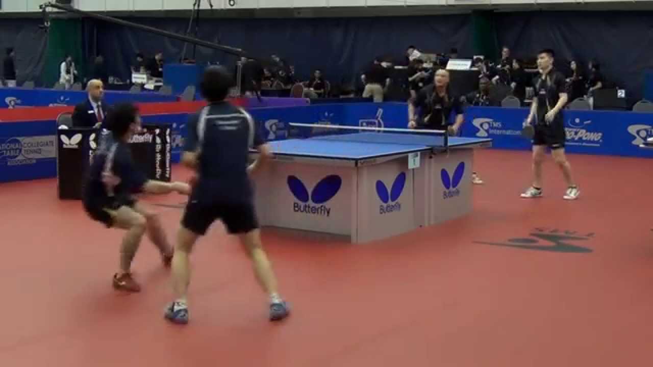 TMS 2014 College Table Tennis Championships - Men's Doubles Final - YouTube