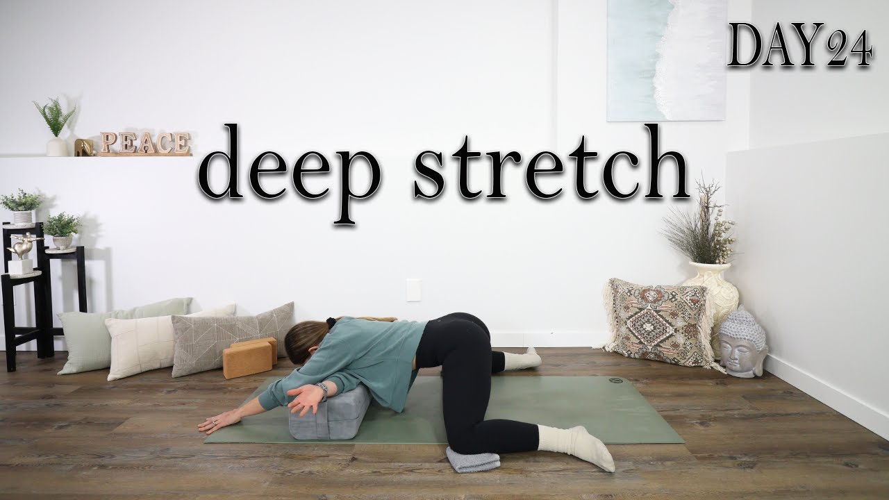 YOGA FOR FLEXIBILITY | Deep Stretch | Day24 - YouTube