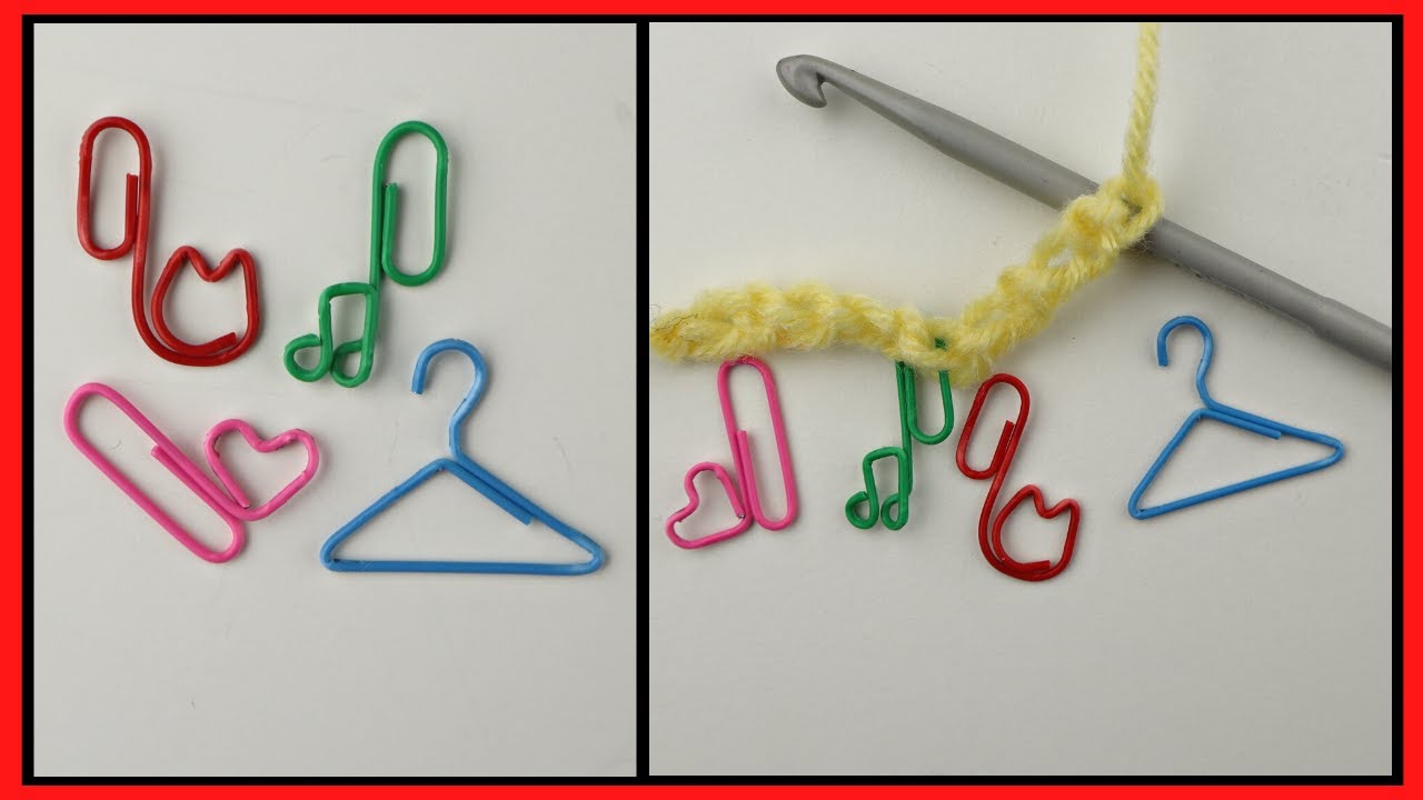 DIY Paperclip Crochet Markers Wire Making Tutorial - YouTube