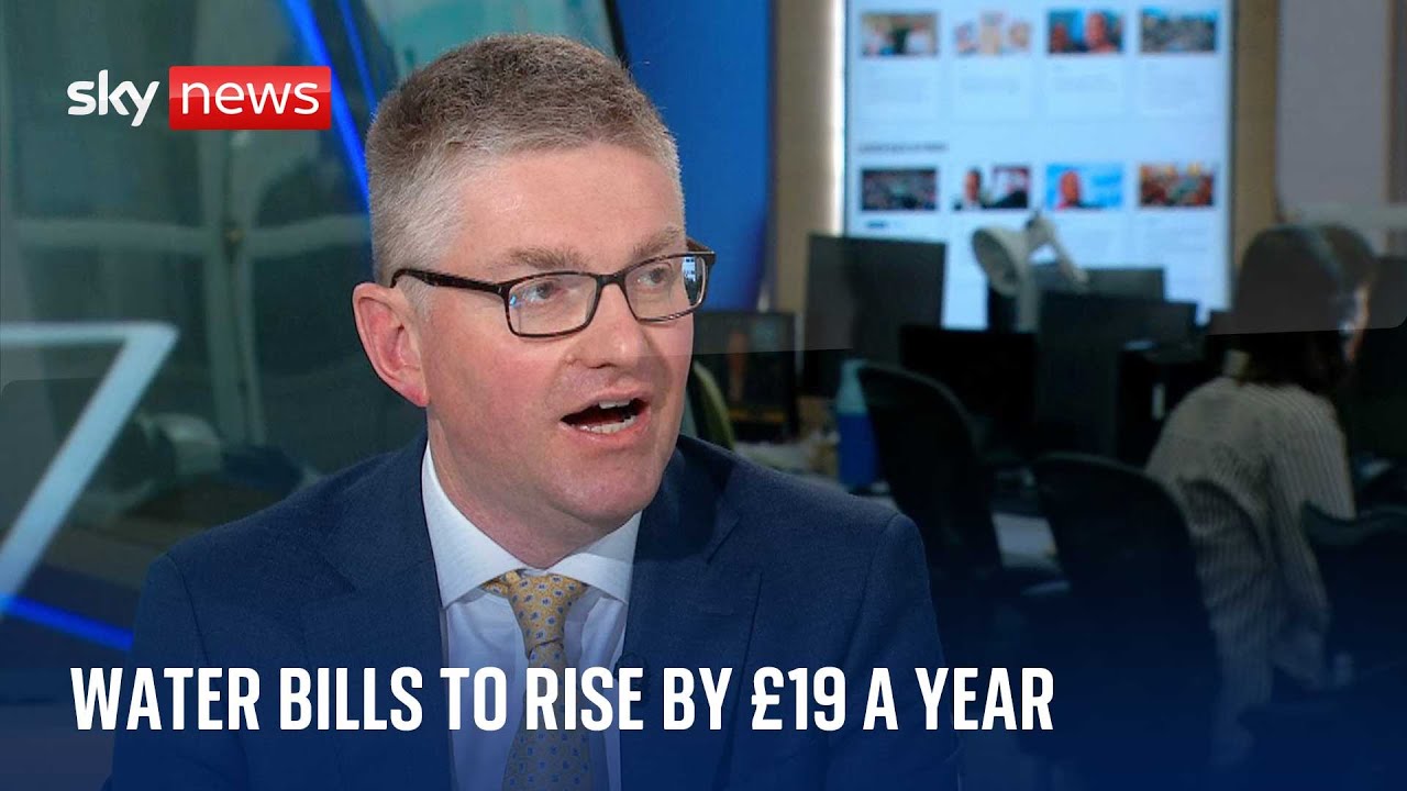 Water bills to rise by 21% on average over next five years - YouTube