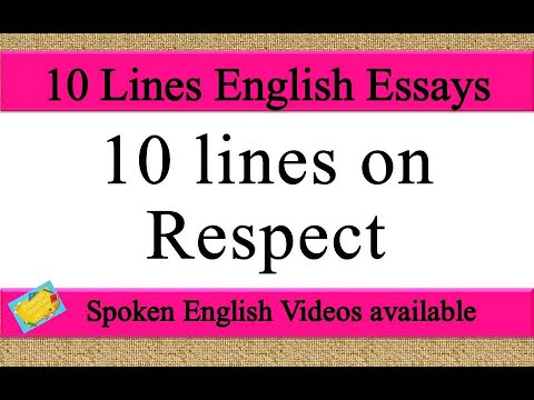 10 Lines on respect in english | respect 10 lines | few lines on ...