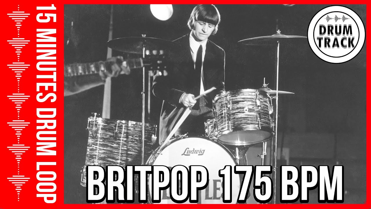 Drum Beat 175 bpm - Groove Drum Track 175 BPM Britpop | Batería 175 BPM ...