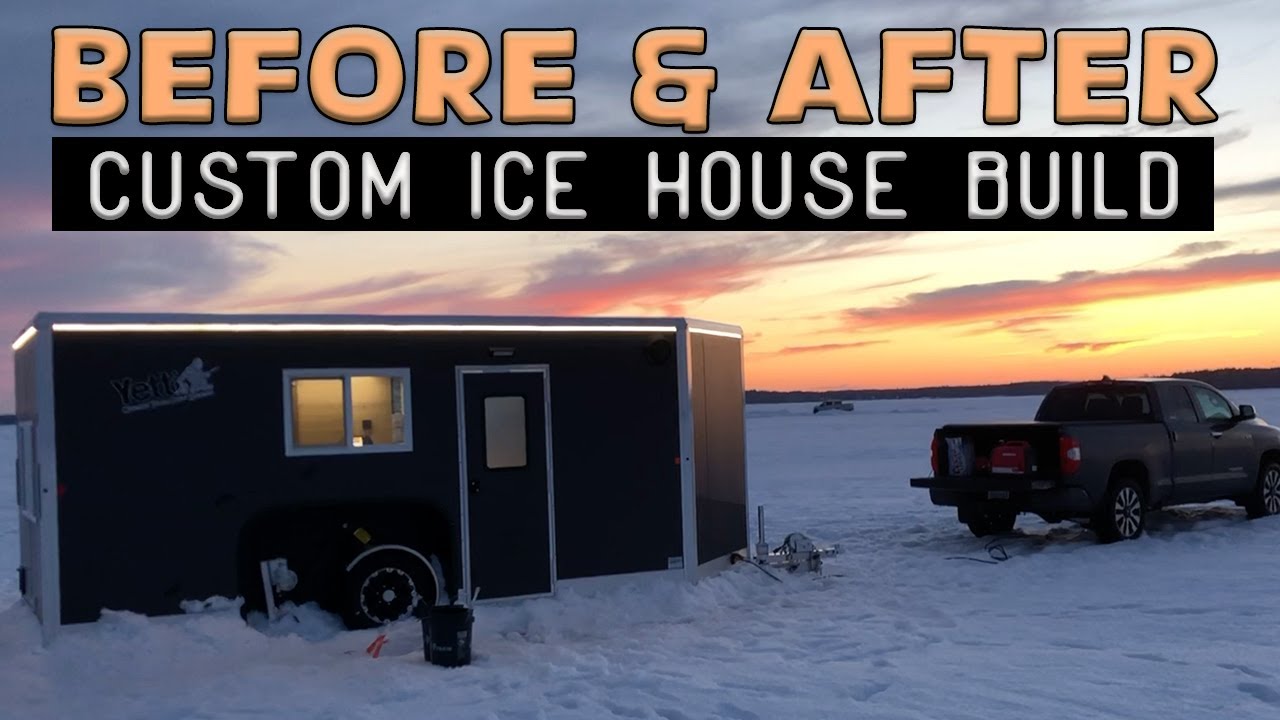 ALL ACCESS Fish House Build - Yetti Ice House Project Start to Finish ...