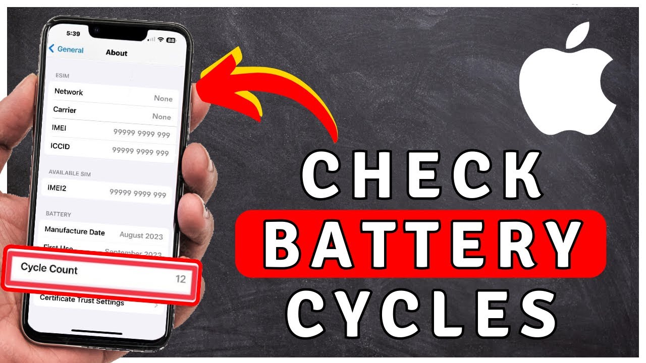 How to Check iPhone BATTERY CYCLE Count - iPhone Tutorial - YouTube