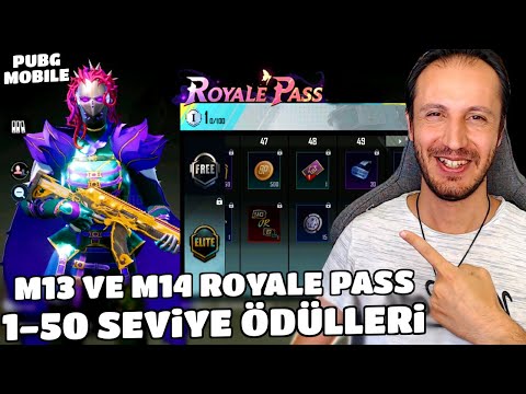 M13 VE M14 ROYALE PASS 1-50 SEVİYE ÖDÜLLERİ | PUBG MOBILE Yeni Sezon