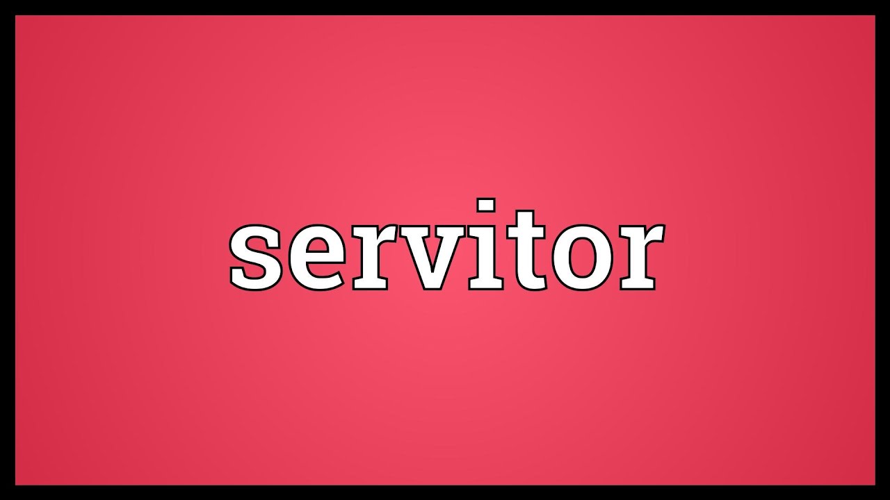 Servitor Meaning - YouTube