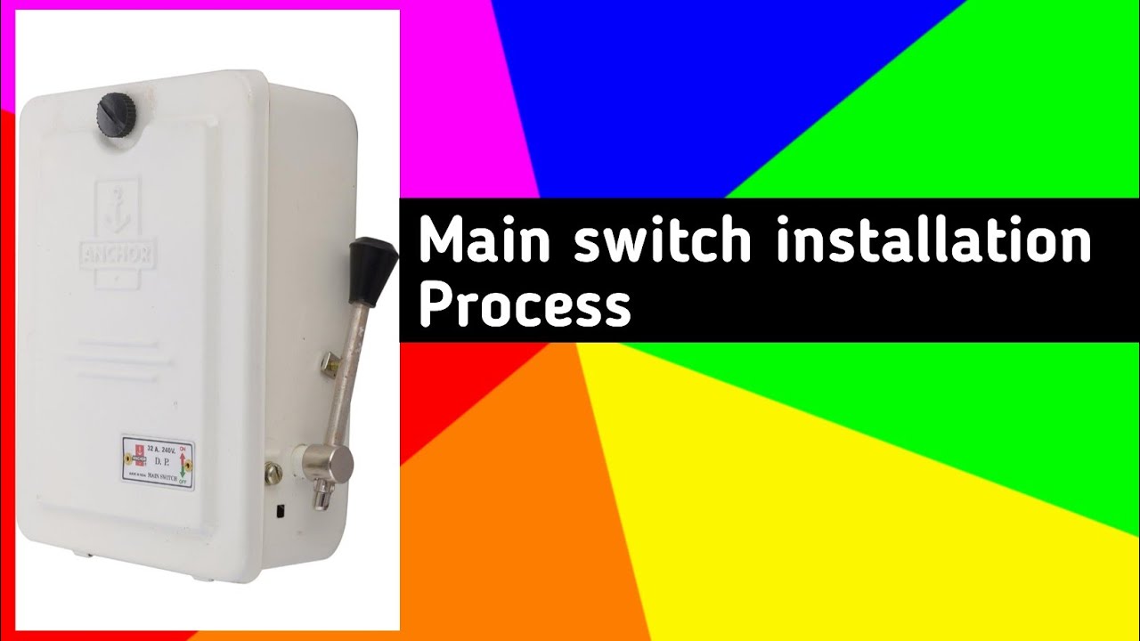 How to install main switch for new electric metre connection|Main ...
