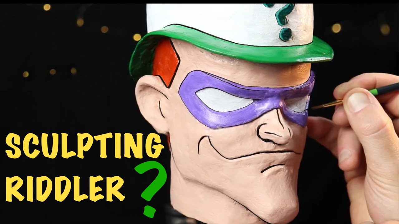 The RIDDLER from Batman- Sculpture- Timelapse - YouTube
