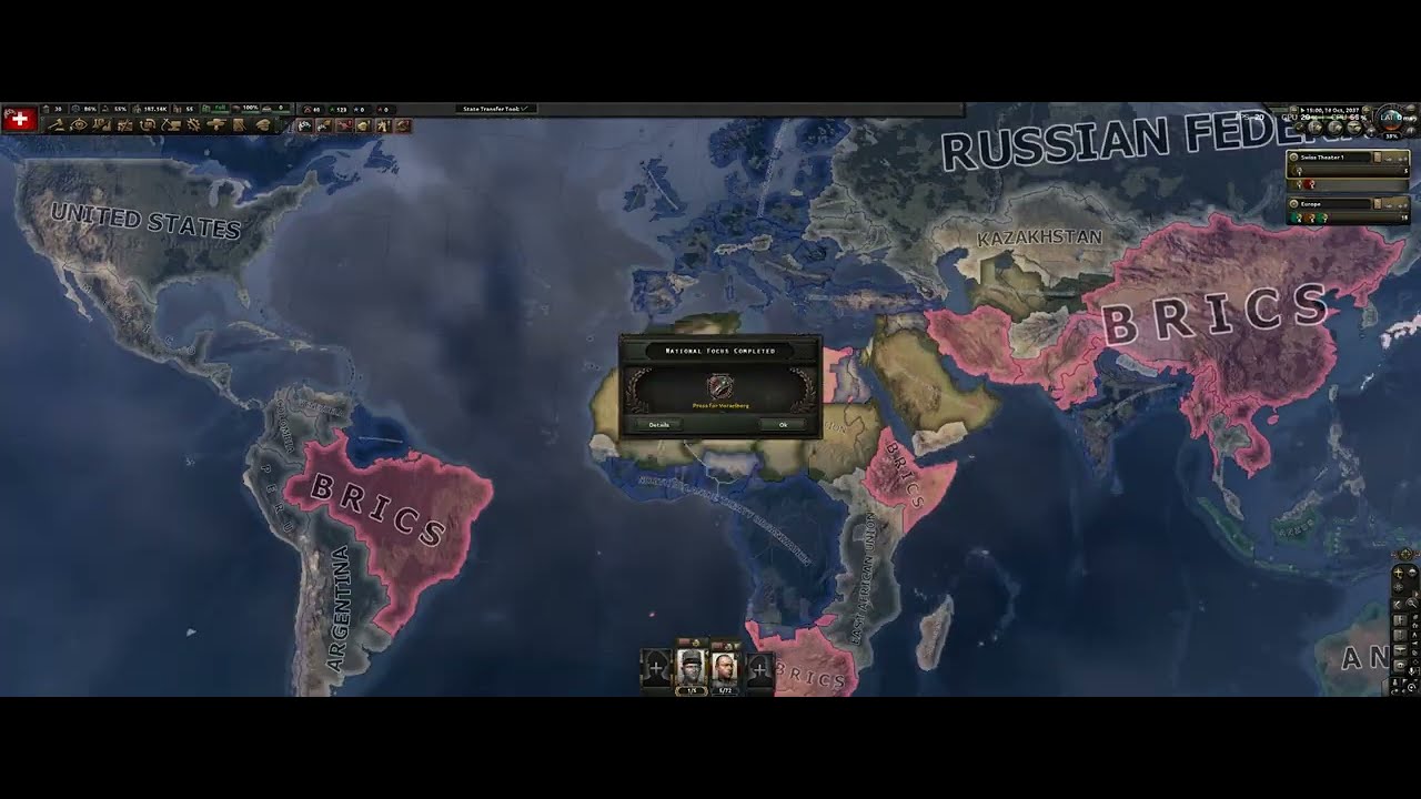 Hoi4 World War 3 Time Laps, 2036 - 2049 Simulation - Nato Victory - YouTube