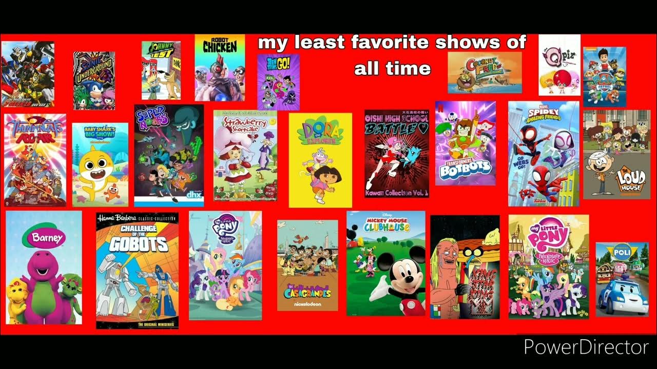 my favorite to worst shows - YouTube