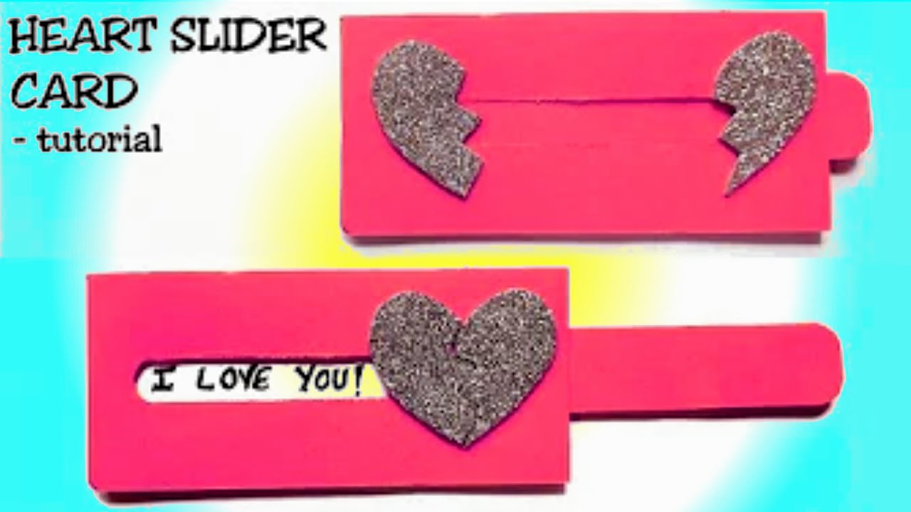 DIY Heart Slider Card How To Make Heart Slider Card Easily At Home DIY Heart Slider Card How To Make Heart Slider Card Easily At Home