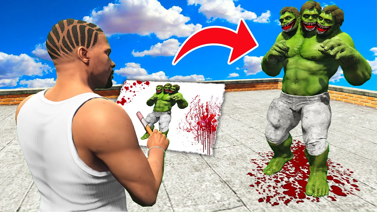 Do NOT Draw Cursed HULK In GTA 5..!😮 - YouTube
