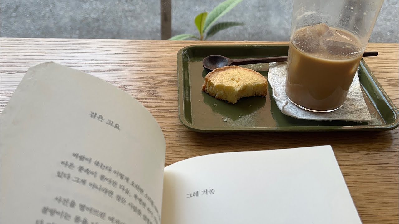 Vlog 잔잔한 일상로그 출판 편집자 직장인 브이로그 카페에서 글쓰며 독서하기 커피와 디저트 먹는 소소한 여름 일상 Youtube