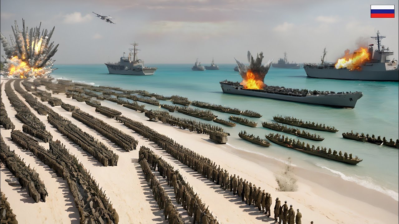 The War Is Over! Today the Russian Naval Base was bombarded by US and ...
