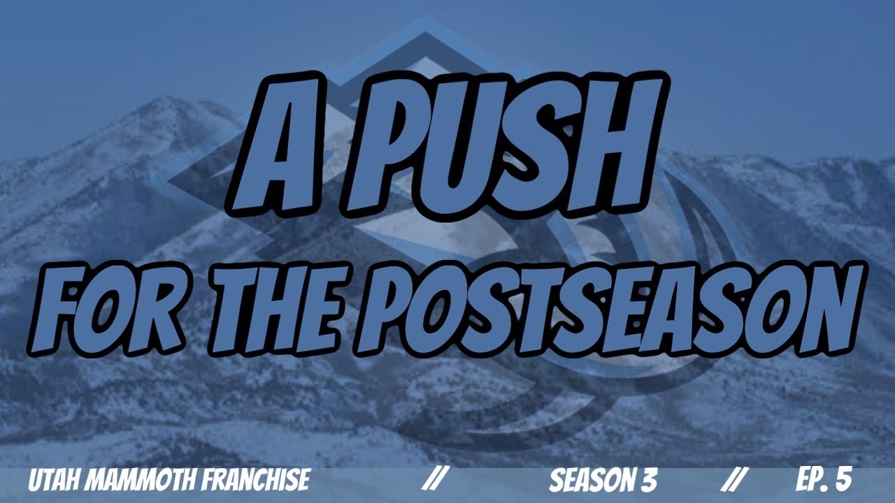 A PUSH FOR PLAYOFFS | UTAH MAMMOTH FRANCHISE NHL 26 - YouTube